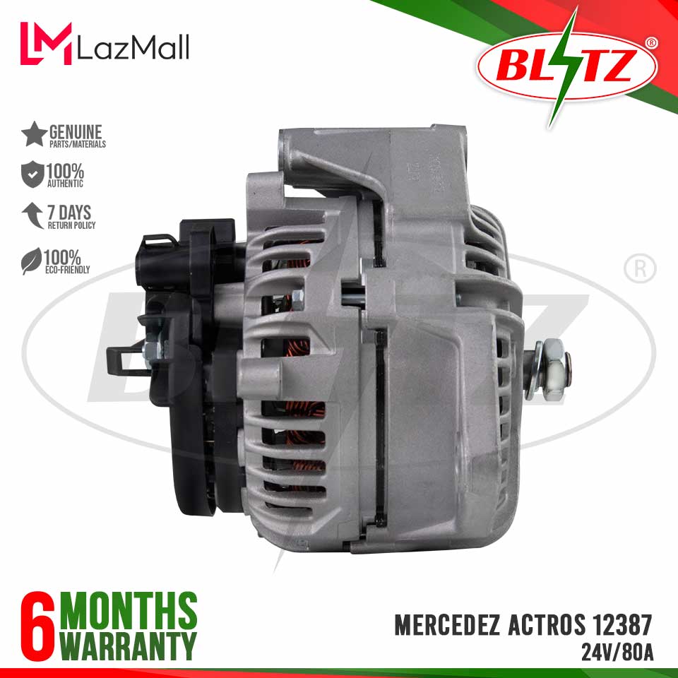 BLITZ ALTERNATOR ASSEMBLY MERCEDEZ ACTROS 12387 24V/80A 6 MONTHS ...