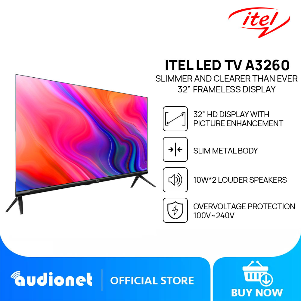 Itel 32” LED TV A3260 | Slim Metal Body | Picture Enhancement ...