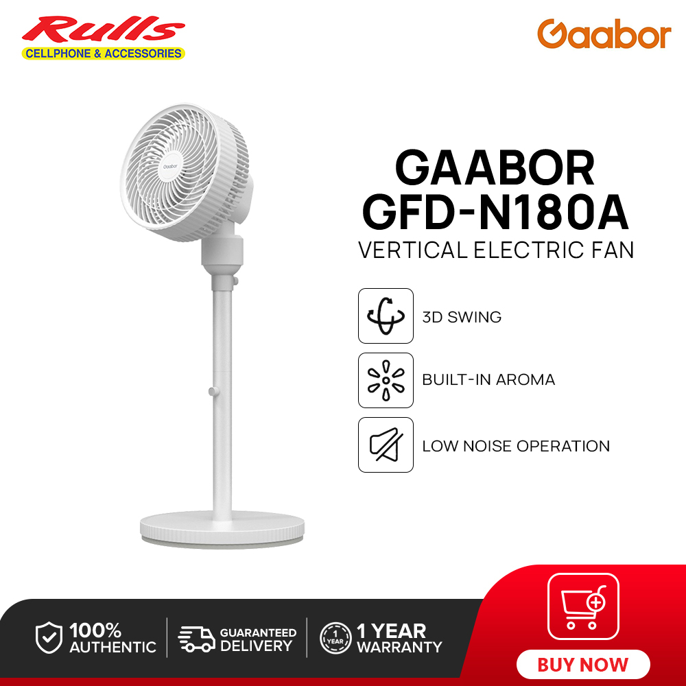 Gaabor GFD-N180A Vertical Electric Fan | 3D Swing | Built-in Aroma ...