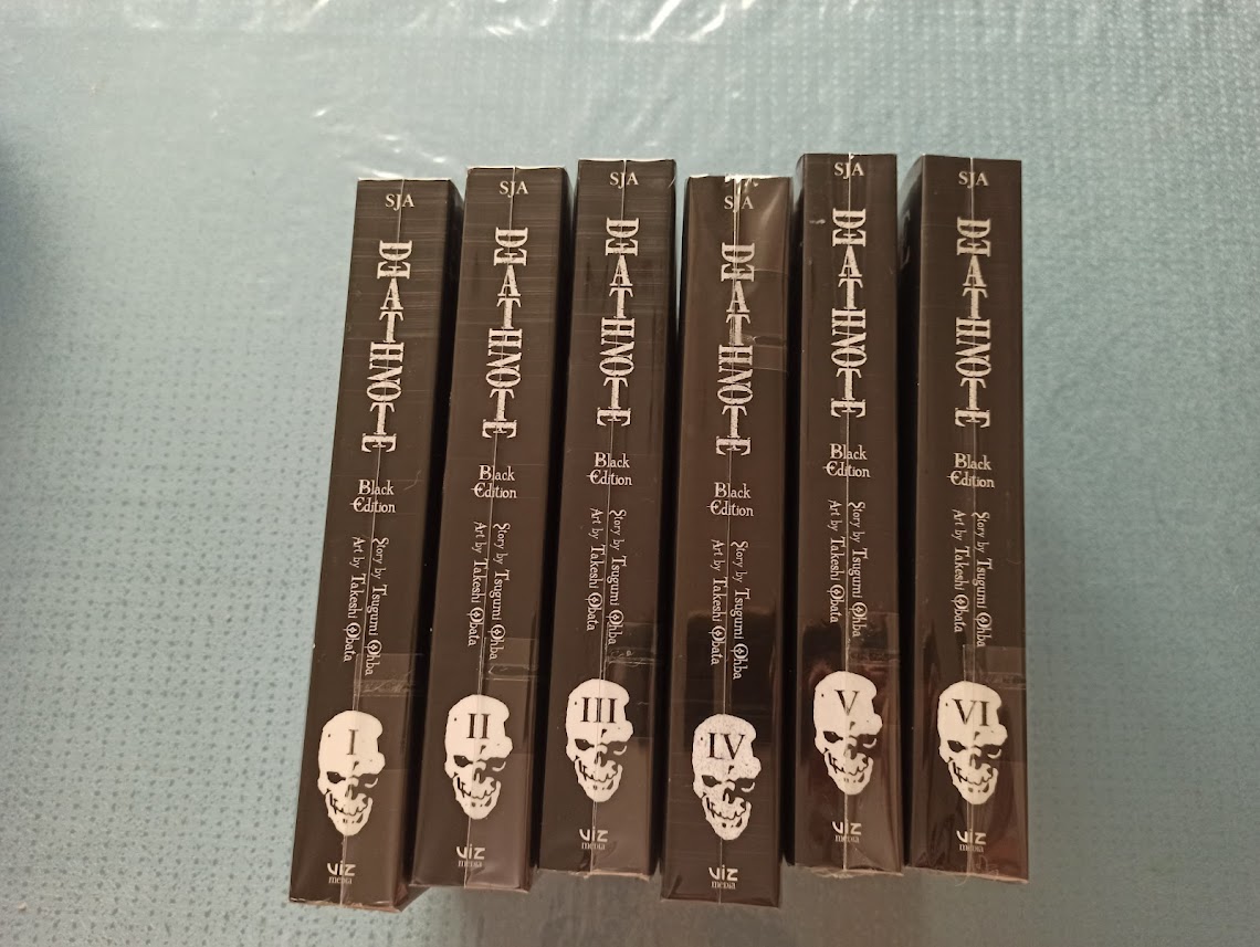 Death Note Black Edition Volume 1-6 Collection 6 Books Set Manga ...