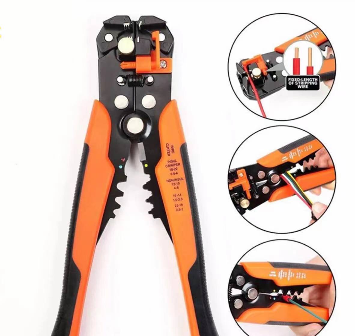 Wire Stripping Tool, Self-adjusting 8 Automatic Wire Stripper/Cutting ...