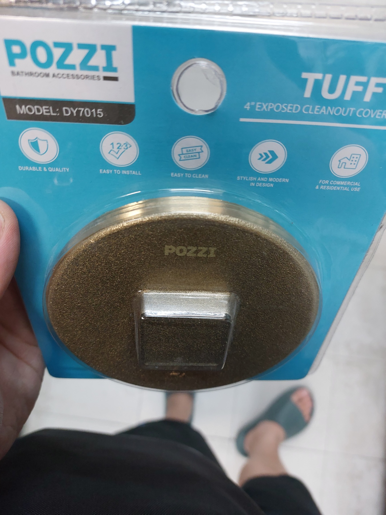 Pozzi Brass Clean Out Cover 4inches Choose Exposd (With Ulo) Or ...