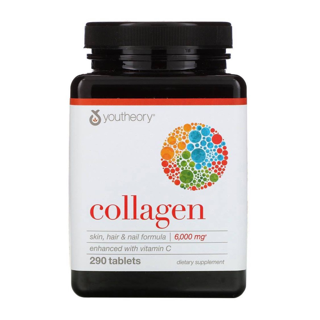 Youtheory, Collagen, 6,000 mg, 60, 120, 160 290 Tablets | Lazada PH