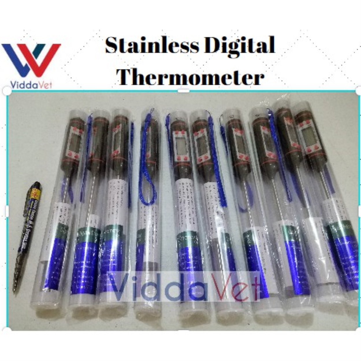 Viddavet -Stainless Digital Laboratory Thermometer | Lazada PH