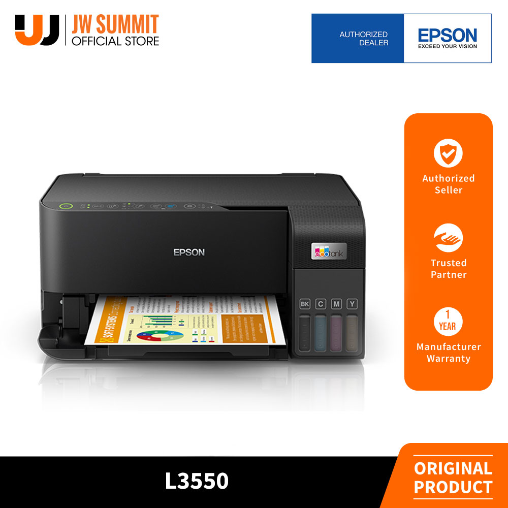 Epson EcoTank L3550 All-in-One Print, Scan and Copy Compact and Durable ...