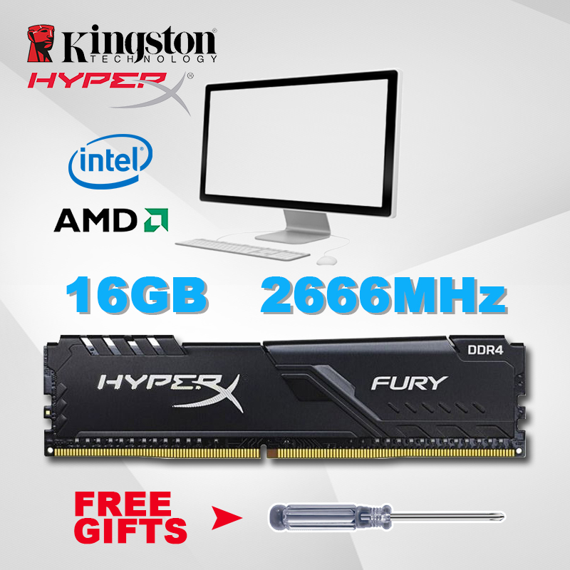 [Intel/Amd]Kingston HyperX FURY Desktop Ram DDR4 8GB 16GB 4GB 3200MHz 2400MHz 2666MHz 2133MHz ...