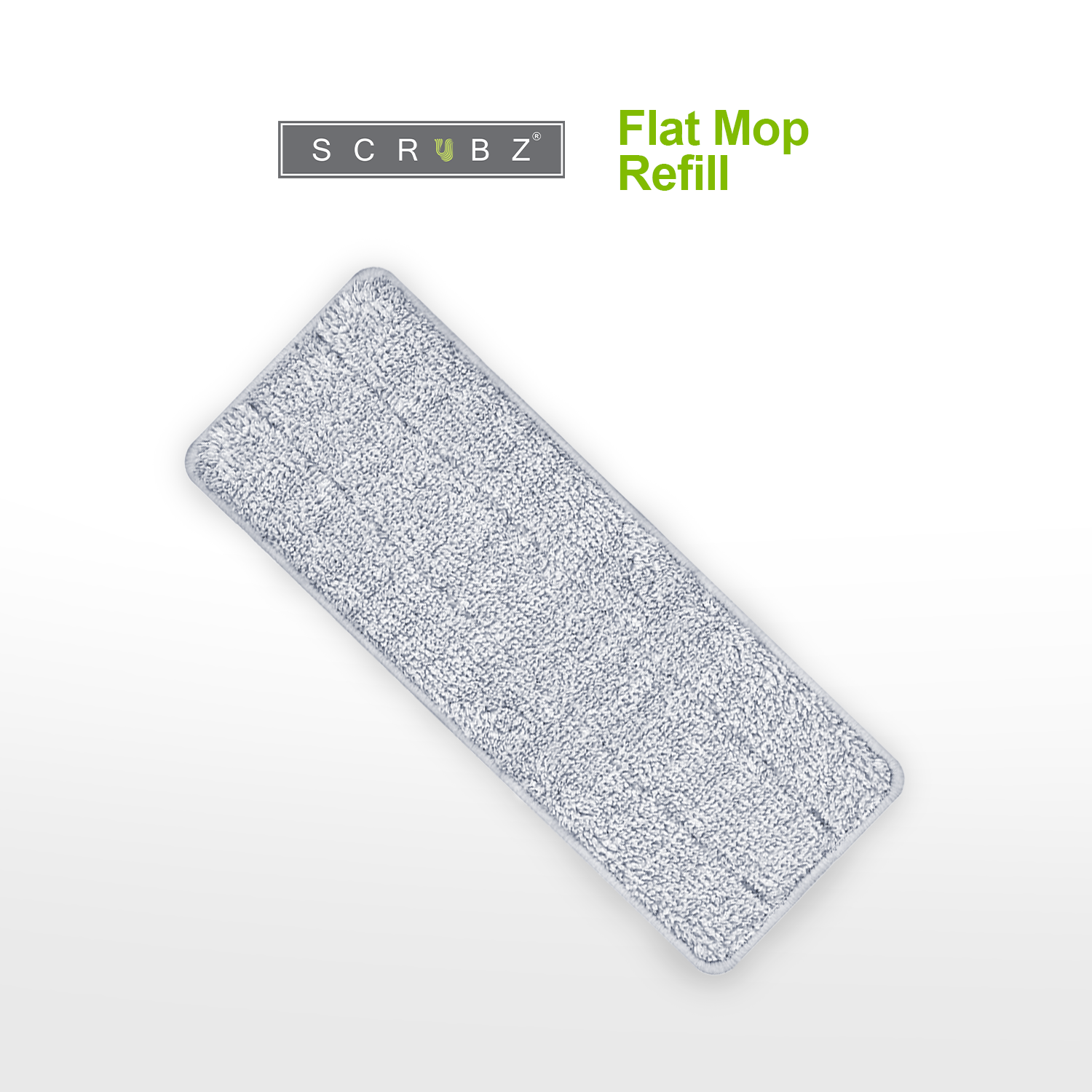 SCRUBZ Premium Microfiber Flat Mop with Bucket Stainless Steel Easy ...