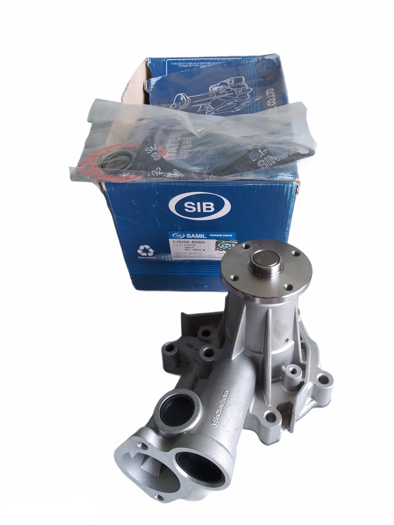 2510042000 WATER PUMP / NOT ORIGINAL / MADE IN KOREA / HYUNDAI STAREX ...