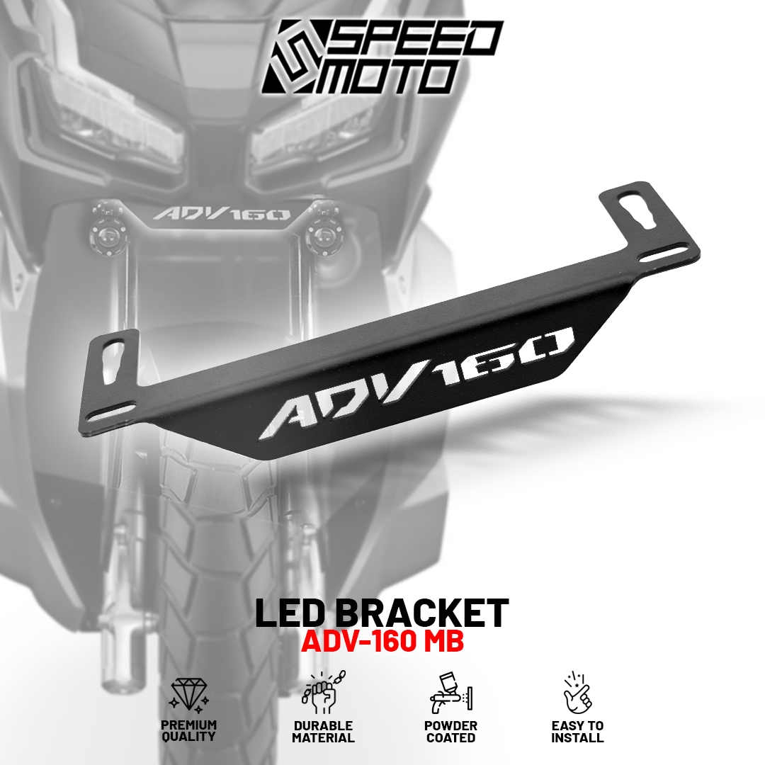 ADV 160 LED BRACKET MATTE BLACK MINI DRIVING LIGHT SUPPORT BRACKET FOR ...