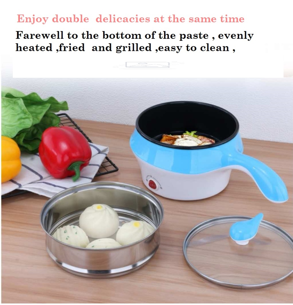 18cm Multi-function Electric Frying Pans 1.5L multifunctional non-stick ...