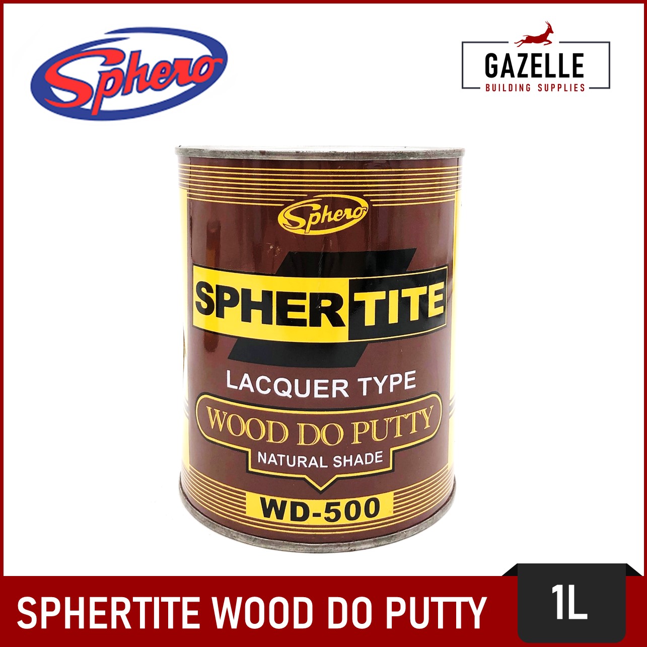 Sphero Sphertite Wood Do Dough Putty lacquer Type Natural Shade 1L / 1 ...
