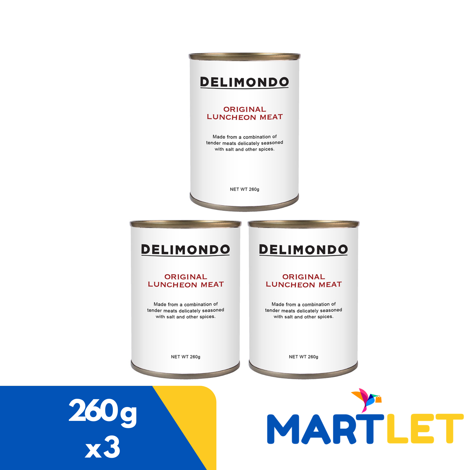 Delimondo Original Luncheon Meat, 260g set of 3 | Lazada PH