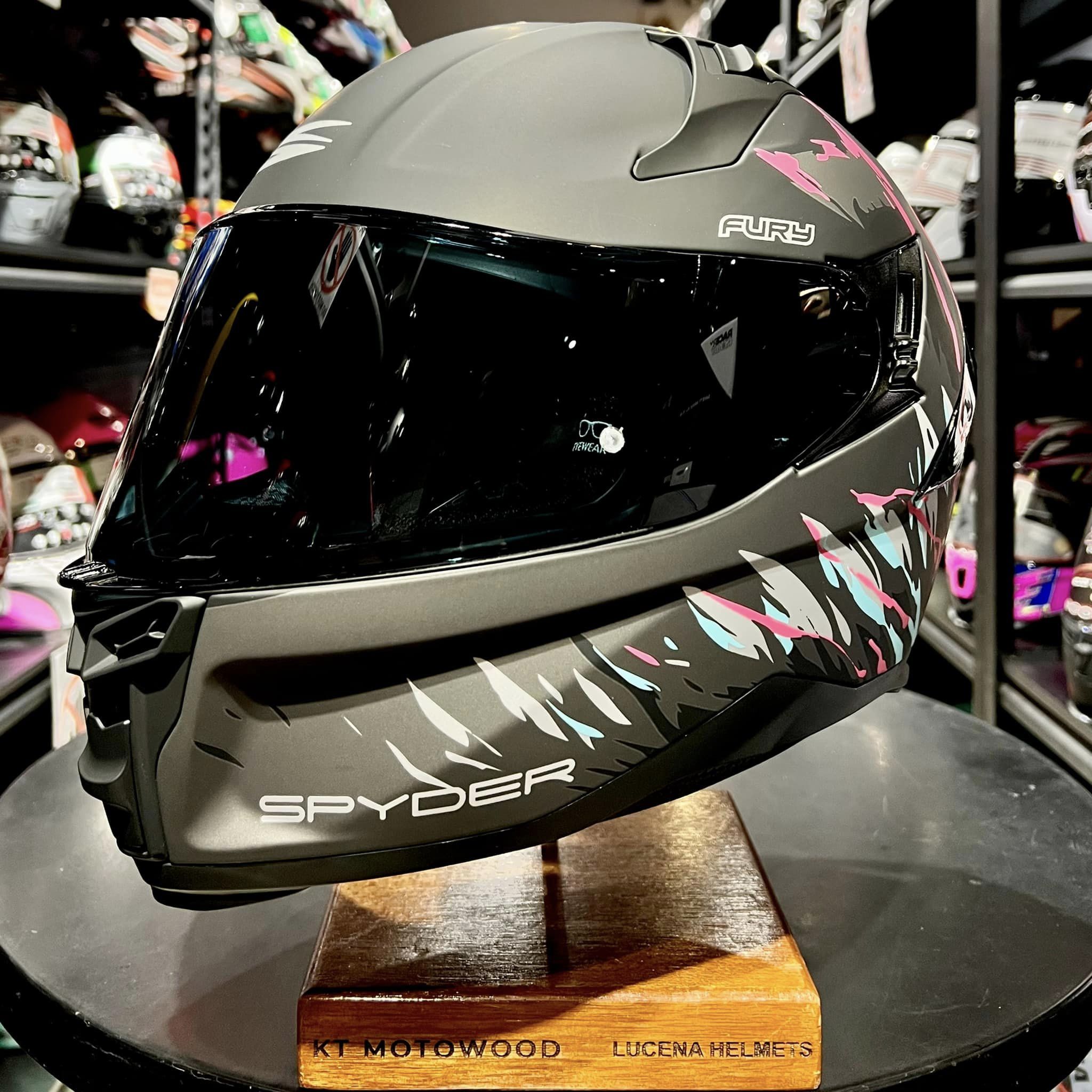 SPYDER Fury Breezy Streetzilla Full Face Dual Visor Helmet w/ Free ...