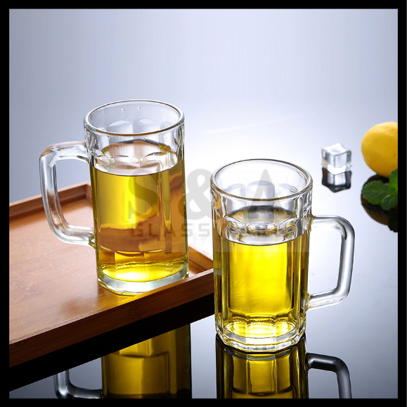 S&A GLASSWARE [6PCS/2PCS] 400ML High Quality Glassware Beer Mug / Juice ...