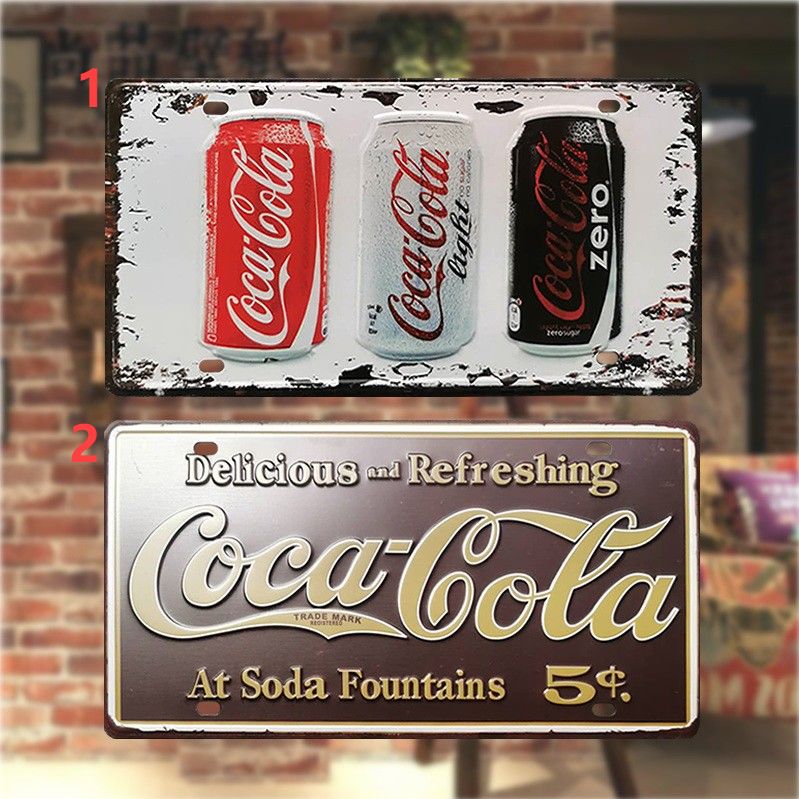 Coca Cola Drinks Vintage Metal Tin Plate Wall Decor 20x30 cm | Lazada PH