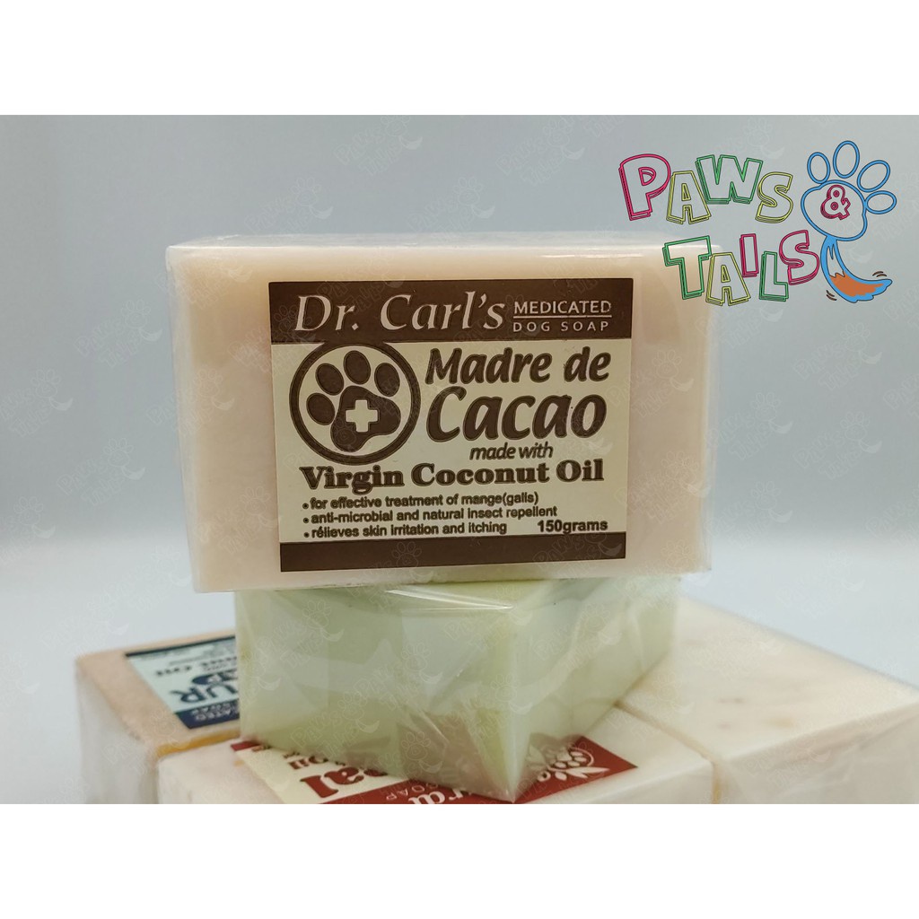 Dr. Carl Madre de Cacao Dog Soap 150g made with virgin coconut oil pet ...
