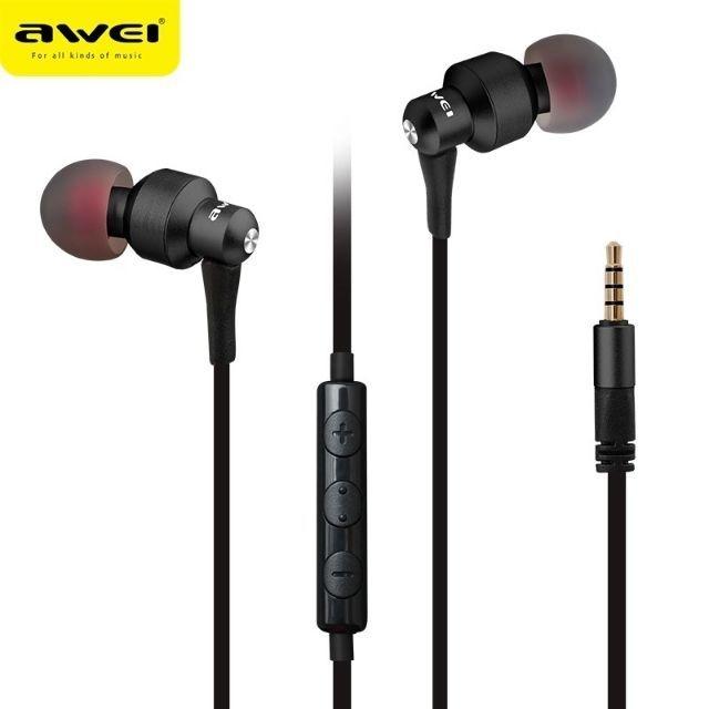 100% Original ES-50TY Awei Earphones Headset | Lazada PH