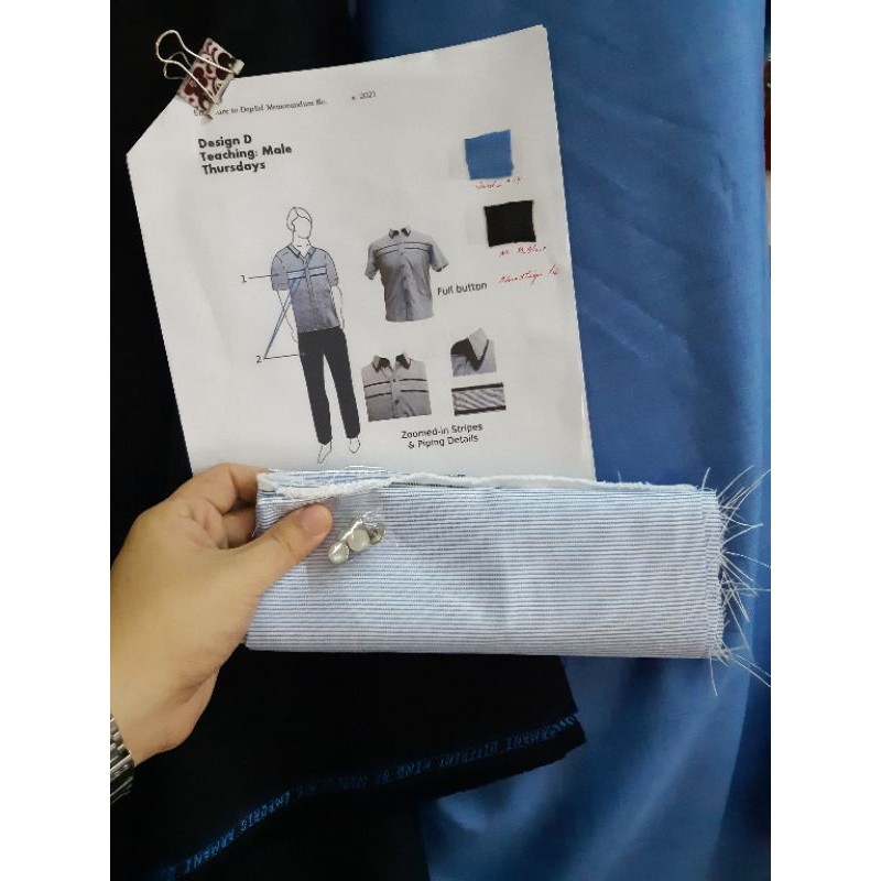 DepEd National Teachers Uniform 2021 Thursday Men Male Teaching non ...