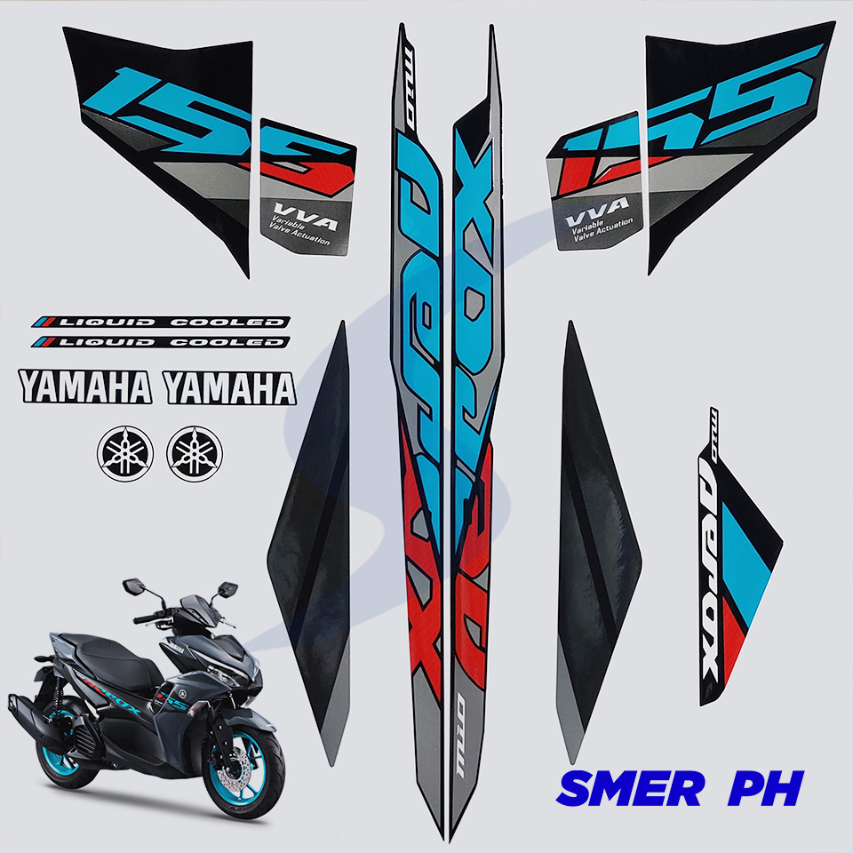 Yamaha Aerox v2 2023 Cyan Storm Whitesticker UVPRINT High Quality ...