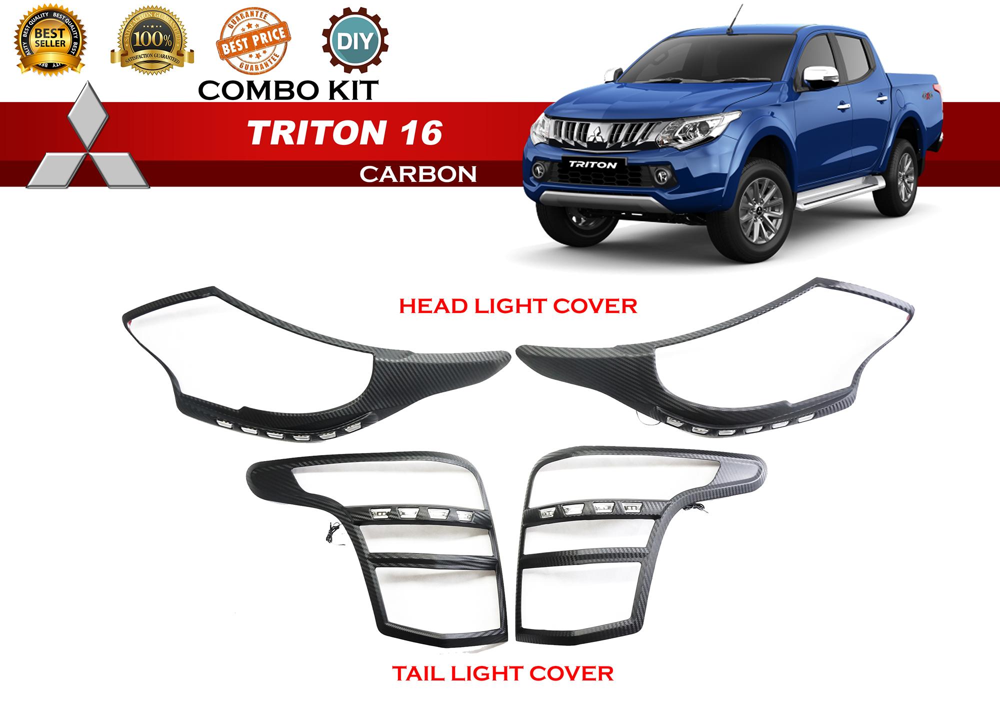 Mitsubishi Triton Carbon Look Combo Kit / Garnish Set With Light ...