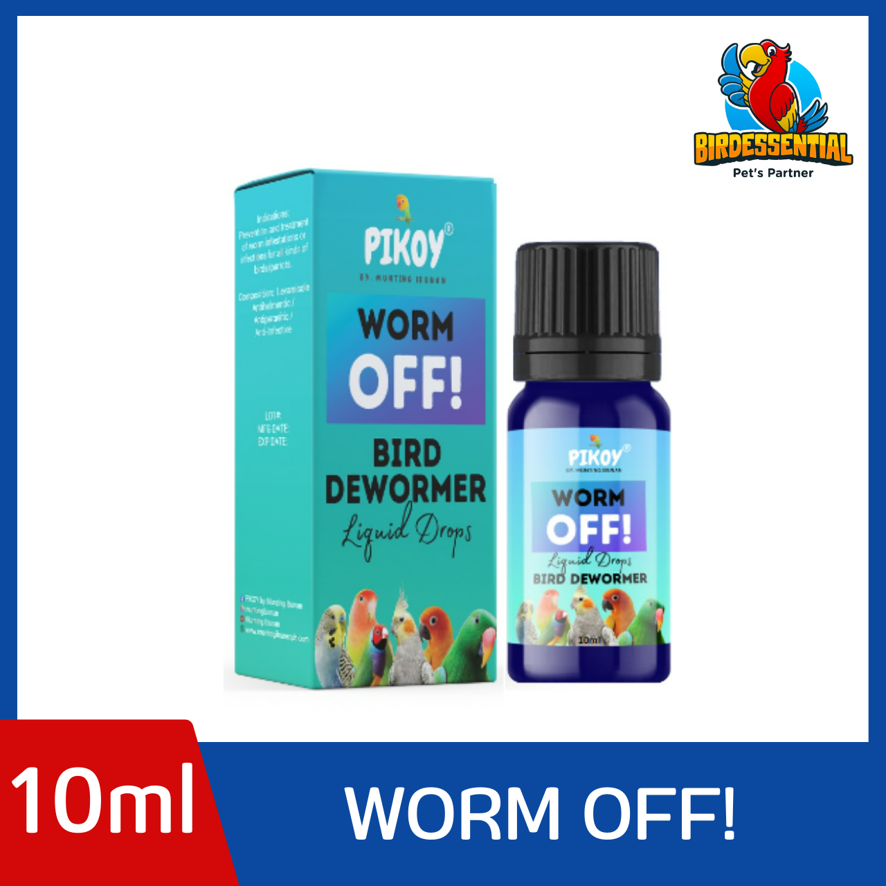 Pikoy Bird Dewormer Liquid Drops, For All Kinds Of Birds | Lazada PH