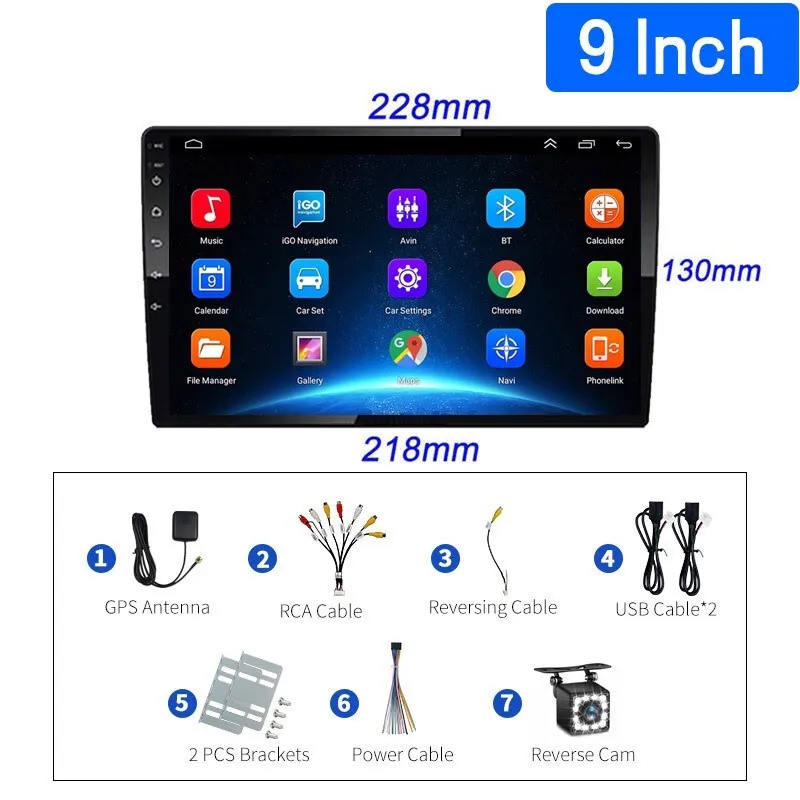 ETTRO Car Android Player 7 9 10 inch (4GB RAM+32GB) Quad Core Car ...