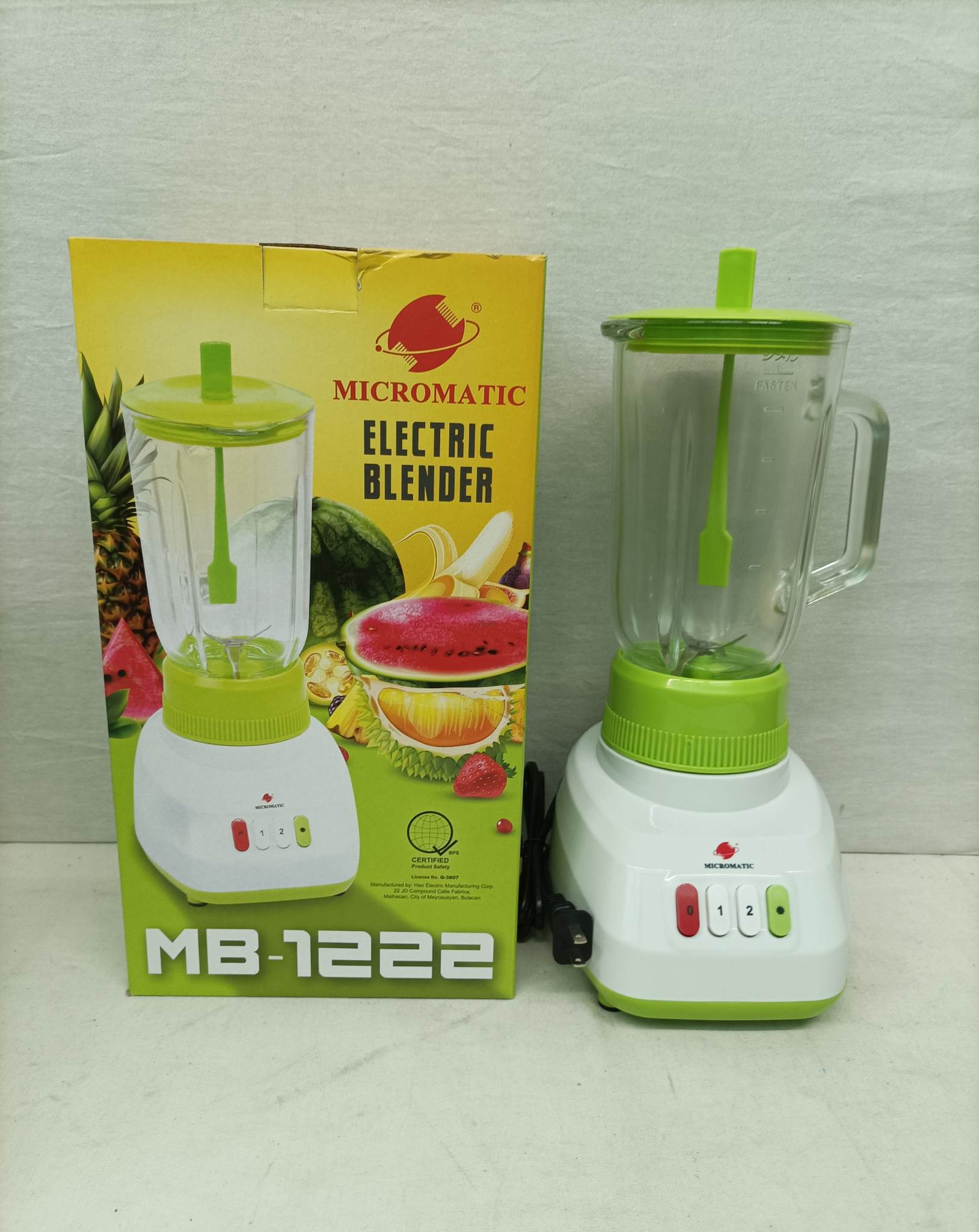 Micromatic Electric Blender ( MB-1522 / MB-1222 ) | Lazada PH