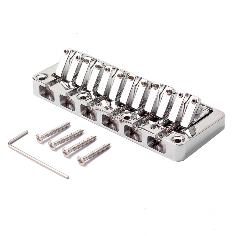 6 String Bass Bridge Bass String Bridge Fixed Hardtail Bridge ...