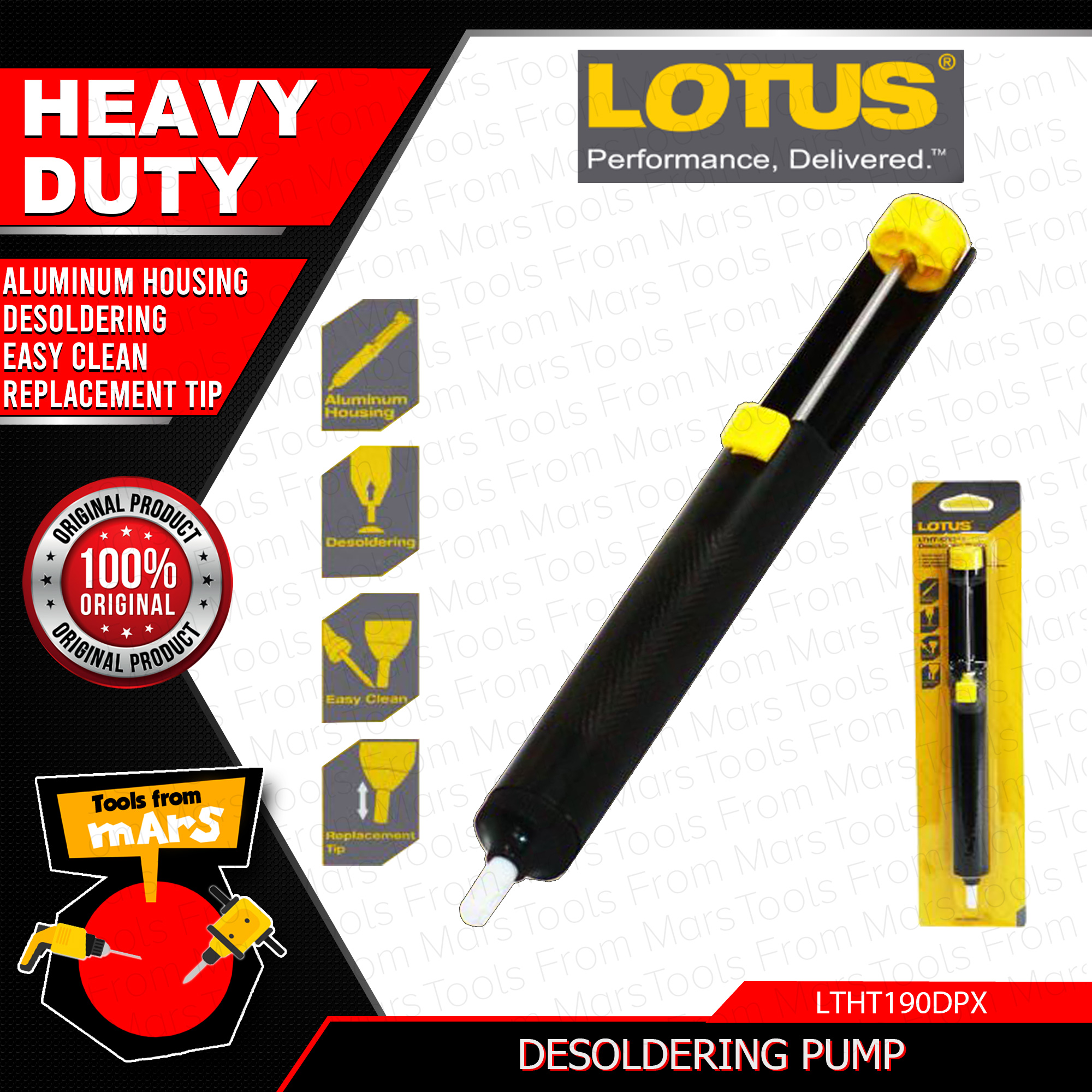 LOTUS Desoldering Pump LHT190DPX High Quality •TOOLS FROM MARS• | Lazada PH