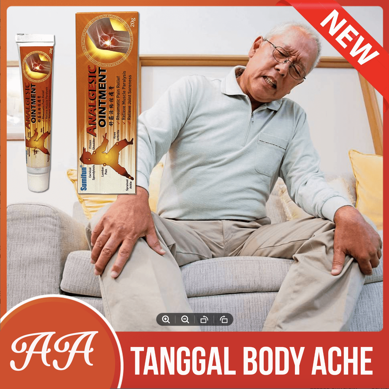 ORIGINAL Analgesic Rayuma Ointment, Relieves Joints Soreness, Relieves ...