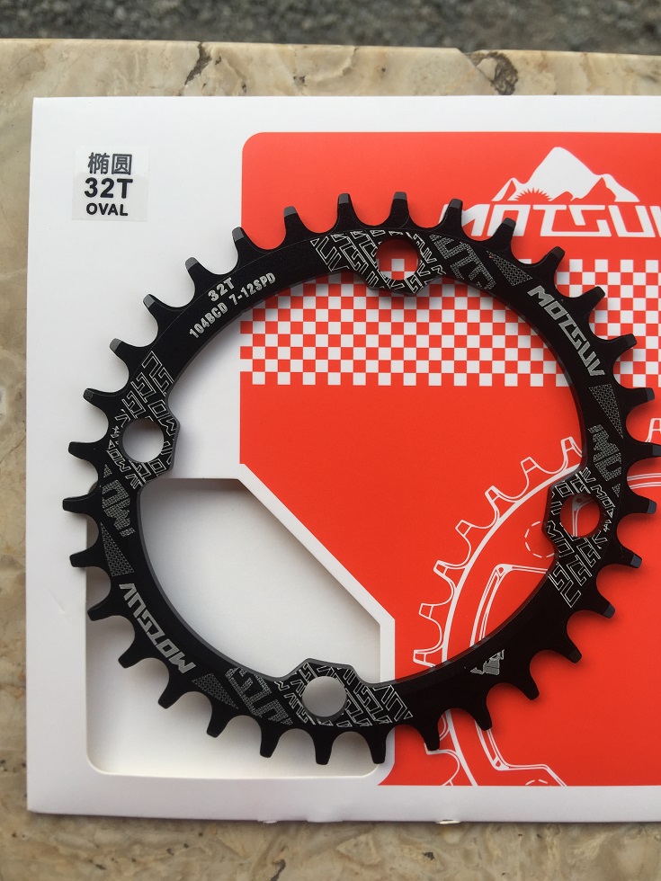 40T,42T,44T,46T,48T,50T,52T Chainring 104 BCD Oval and Round Chainring ...