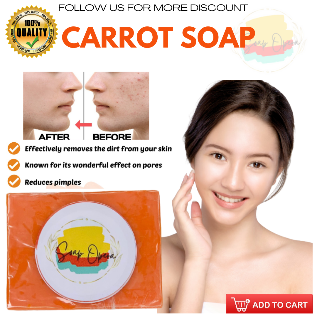🥕[CARROT SOAP] 🥕Restores the suppleness of your skin antioxidants Skin ...