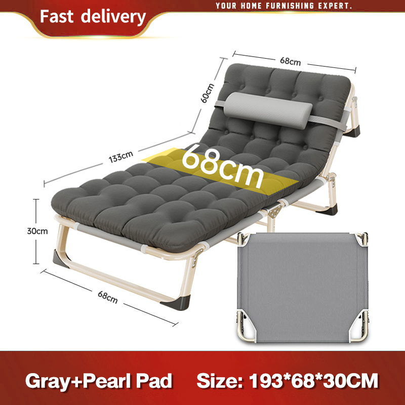 Folding Bed Portable Bed Single Bed With Foam Foldable Chair 300KG Sofa ...