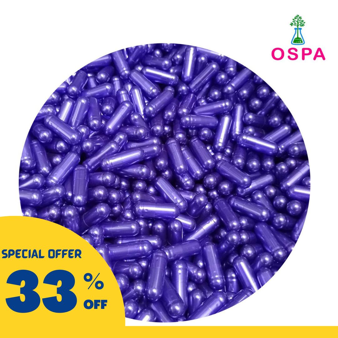 1000pcs Size 00 Pearl Violet Color -OSPA High Quality Empty Gelatin ...