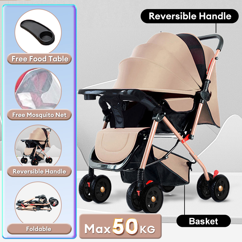 【Free Shipping】Big Stroller for Baby Boys Reversible Handle Two Way ...
