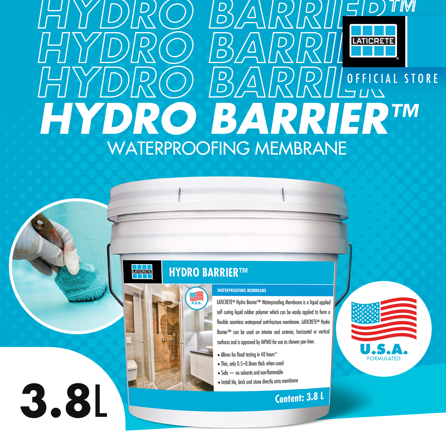 LATICRETE® Hydro Barrier Waterproofing Membrane | Lazada PH