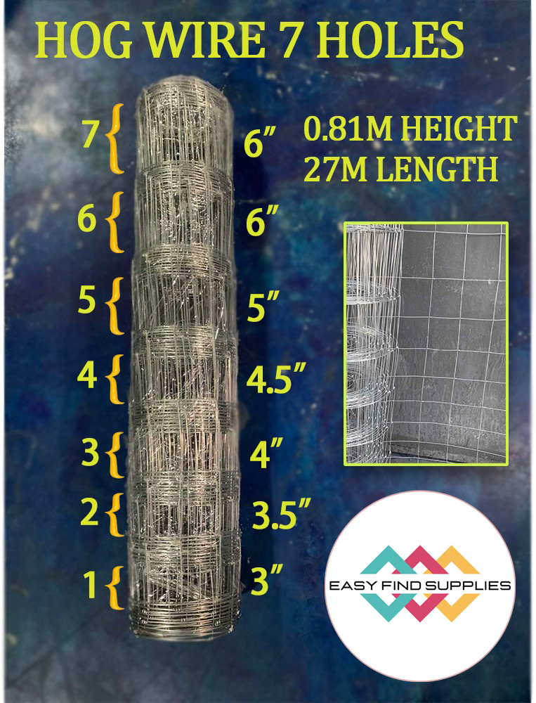 Galvanized Hog Wire Fence Panels Thickened Steel No Rust Wire for Goat ...