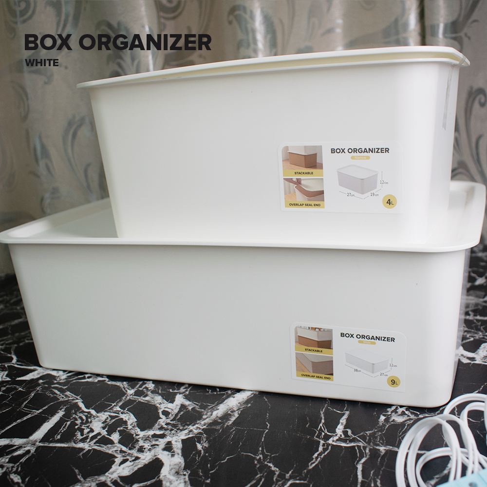 Locaupin Home Multifunctional Storage Box Stackable Basket Bin with Lid ...