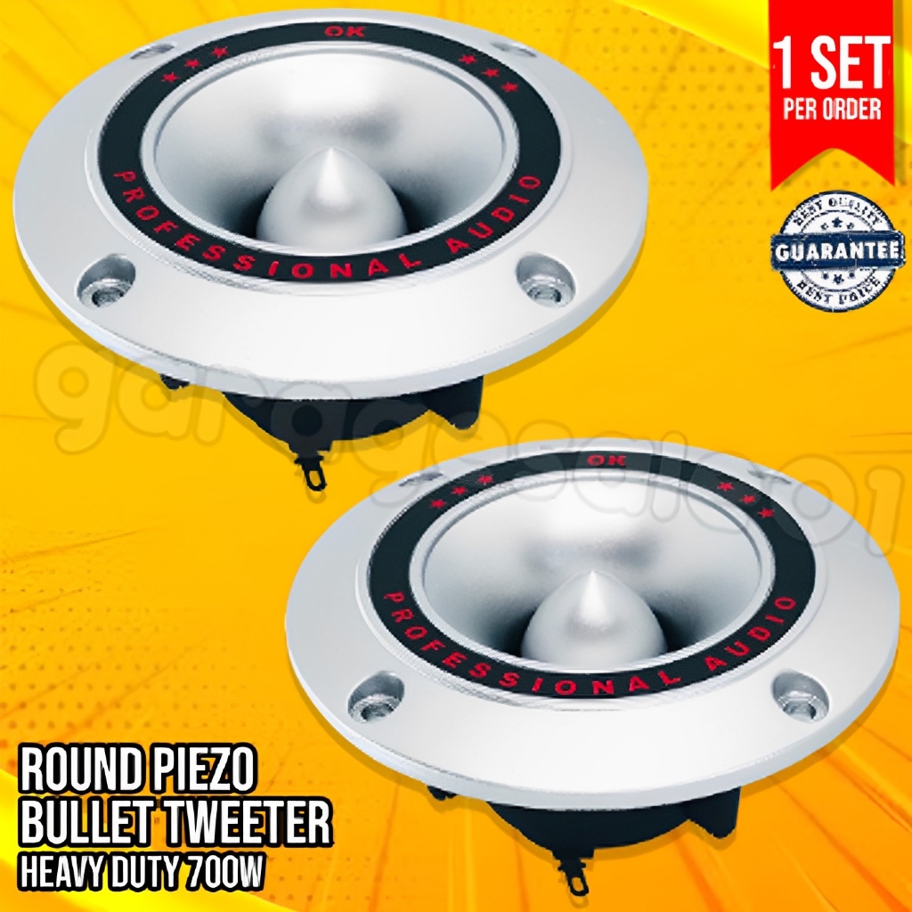Round Piezo Bullet Tweeter 700W Heavy Duty ( Per Set ) | Lazada PH