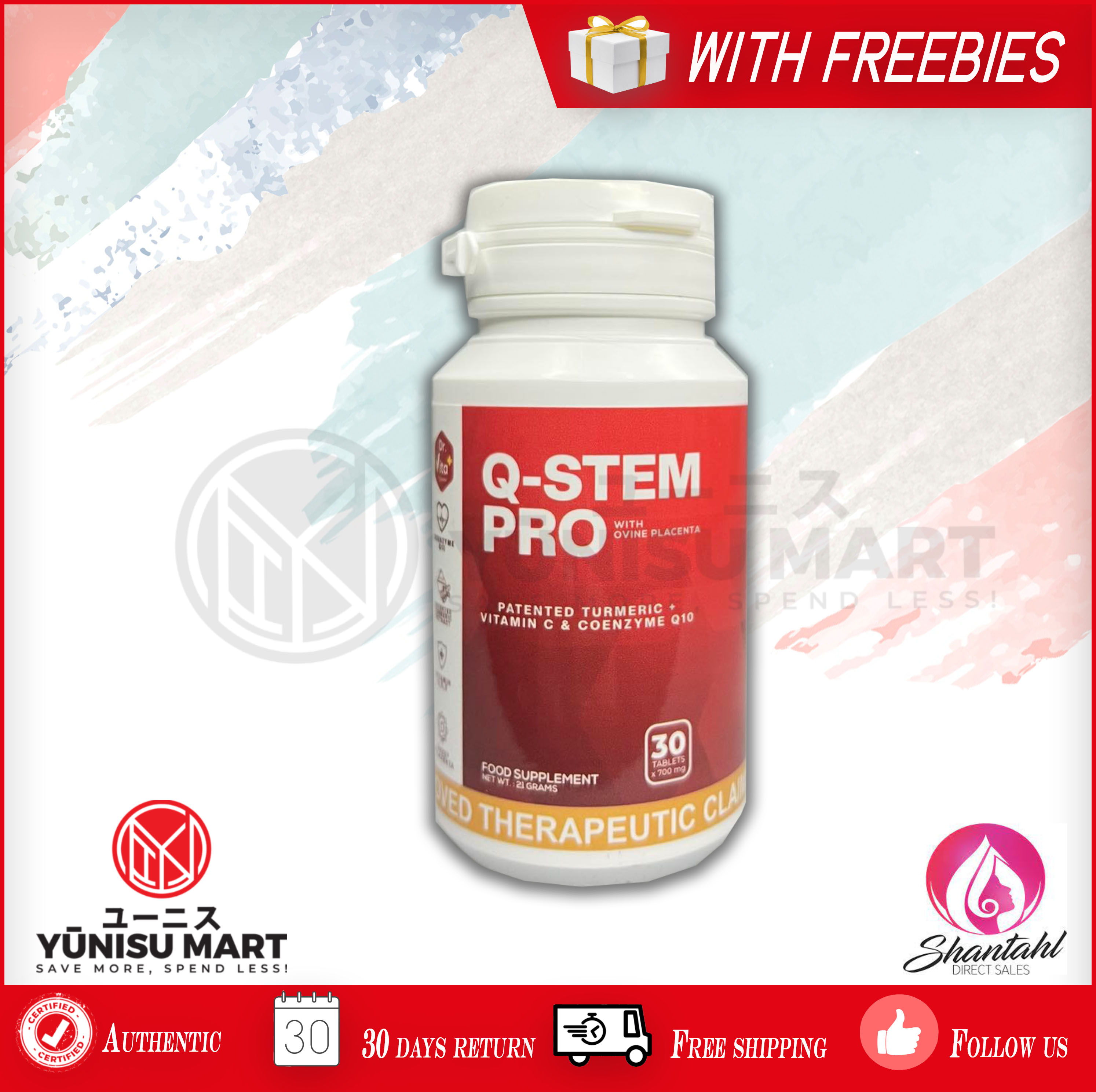 Dr. Vita Q-Stem Pro Patented Turmeric + Vitamin C and Coenzyme Q10 ...