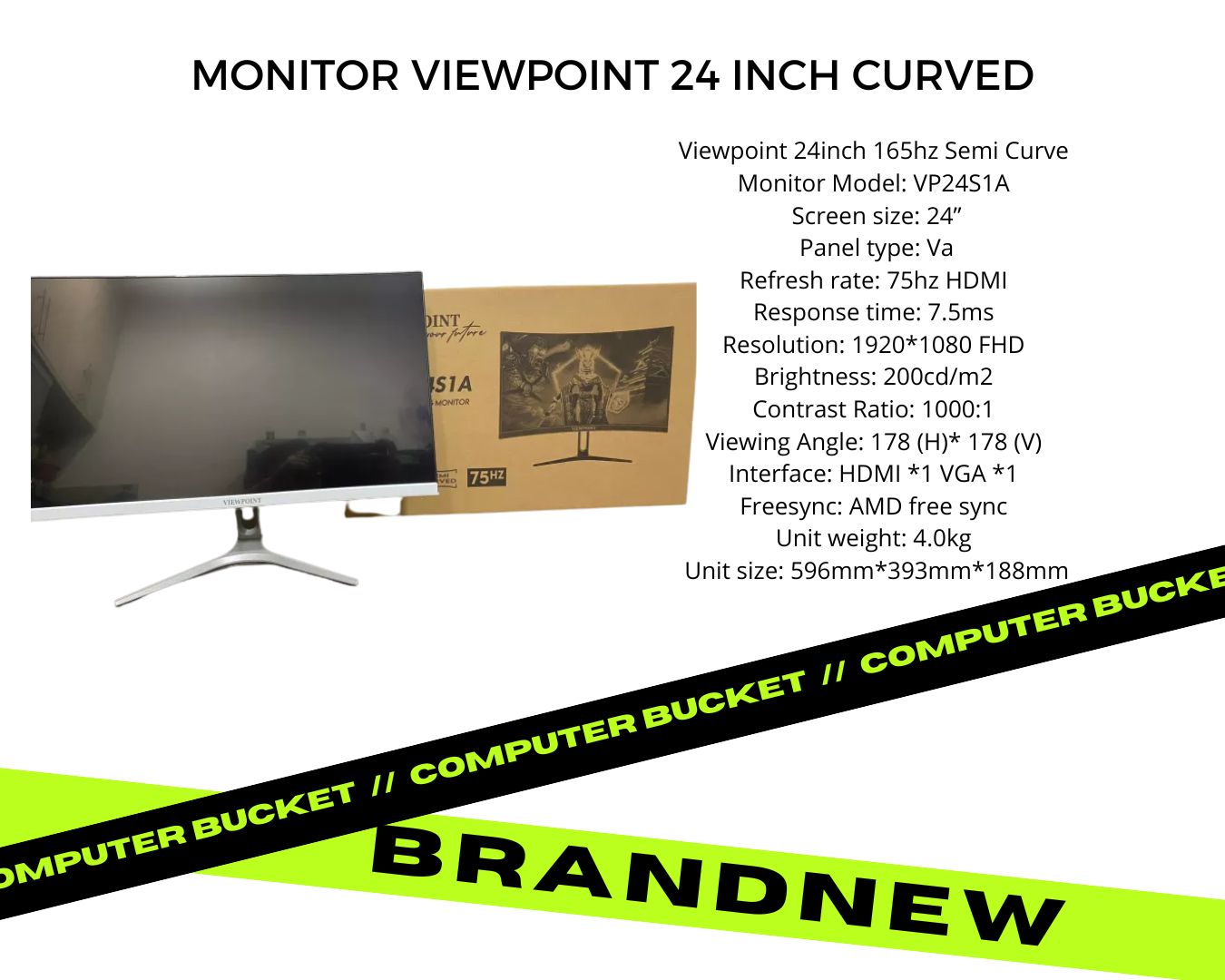 MONITOR VIEWPOINT 24 INCH CURVED | Lazada PH