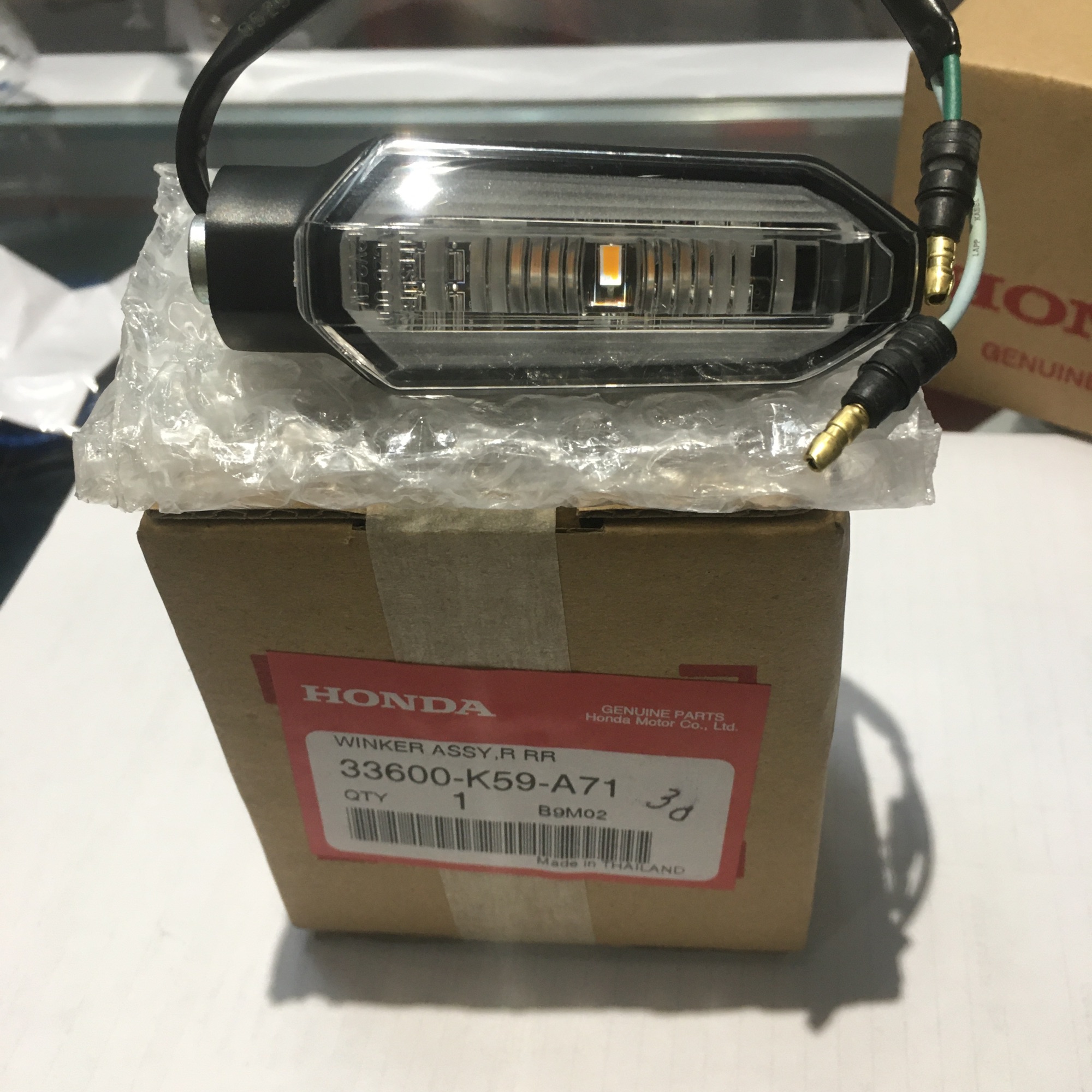 GENUINE HONDA CLICK 125 & 150 GAME CHANGER REAR SIGNAL LIGHT RIGHT ...