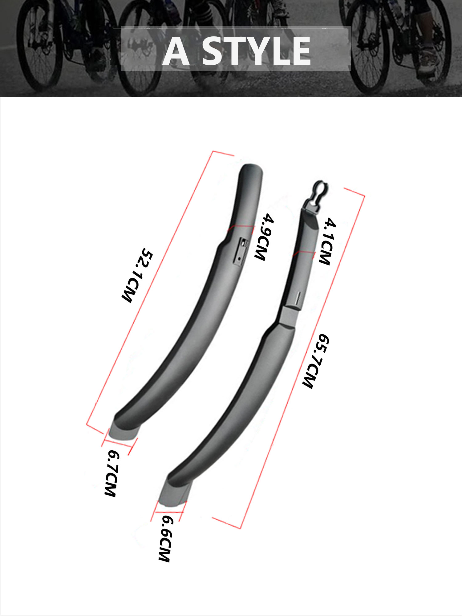 Bike Mud Guard Upgraded Version Flexible Bicycle Quick Installation ...