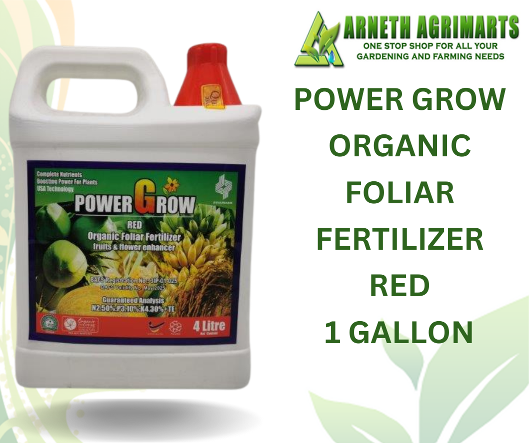 POWER GROW ORGANIC FOLIAR FERTILIZER RED AND GREEN by Dynapharm ARNETH ...