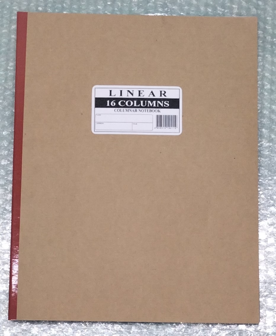 Linear columnar notebook 16 columns | Lazada PH