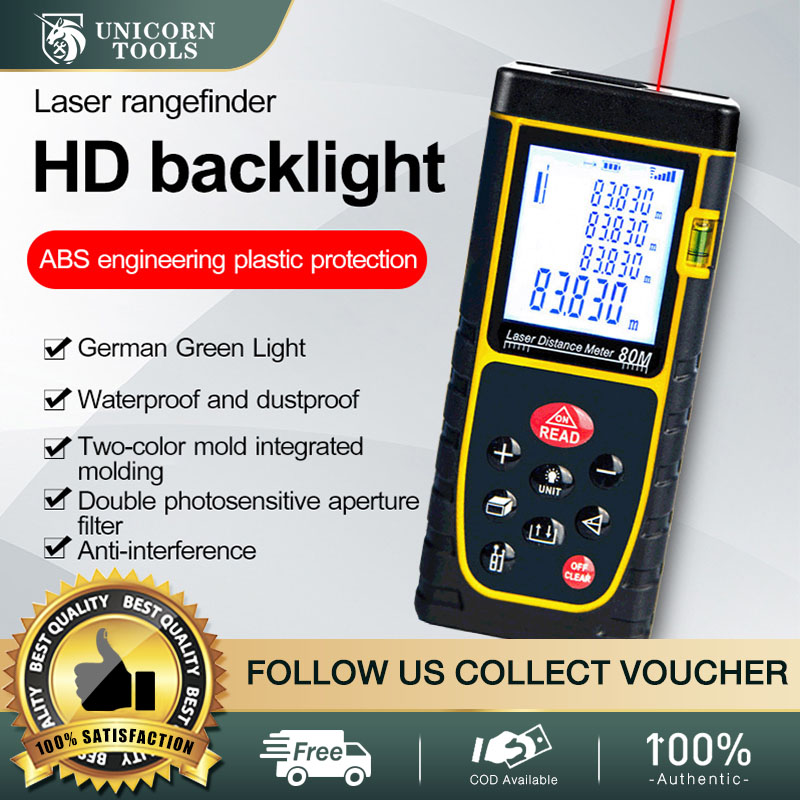 Unicorn Tools Laser rangefinder 40m handheld high-precision laser ...