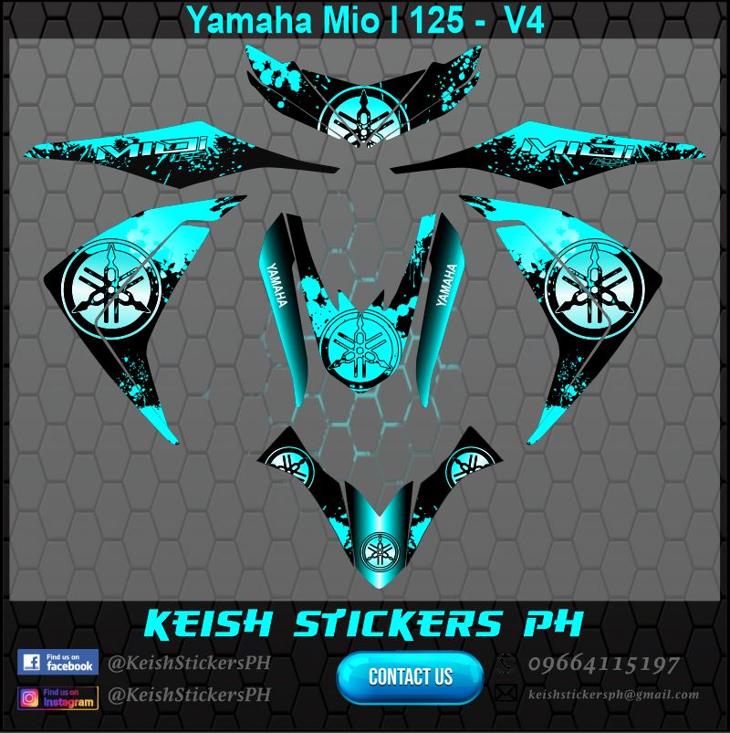 YAMAHA MIO I 125 DECAL KIT V4 | Lazada PH