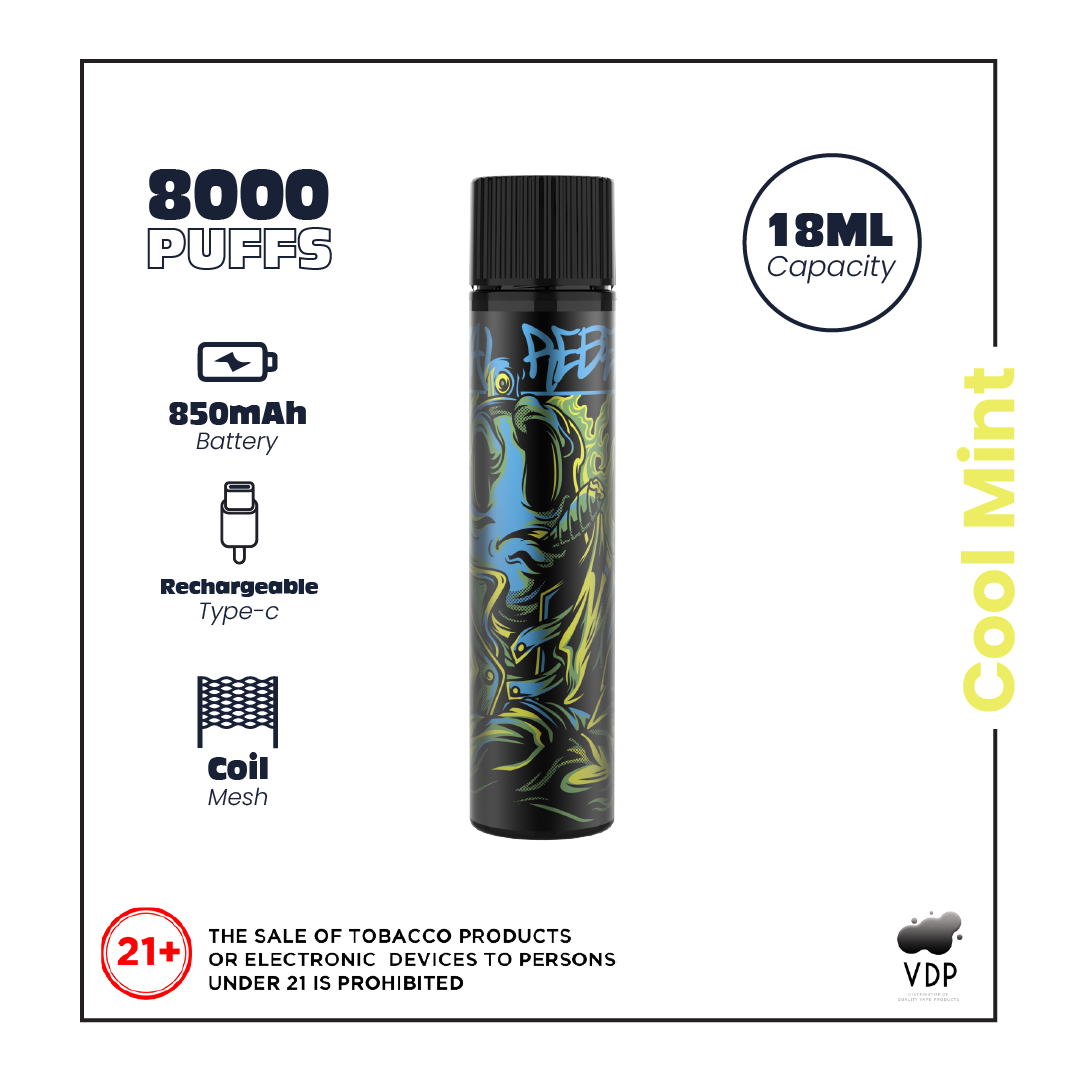 RUOK Up To 8000 Puffs Realbar Disposable Vape Pod type-c adjustable ...