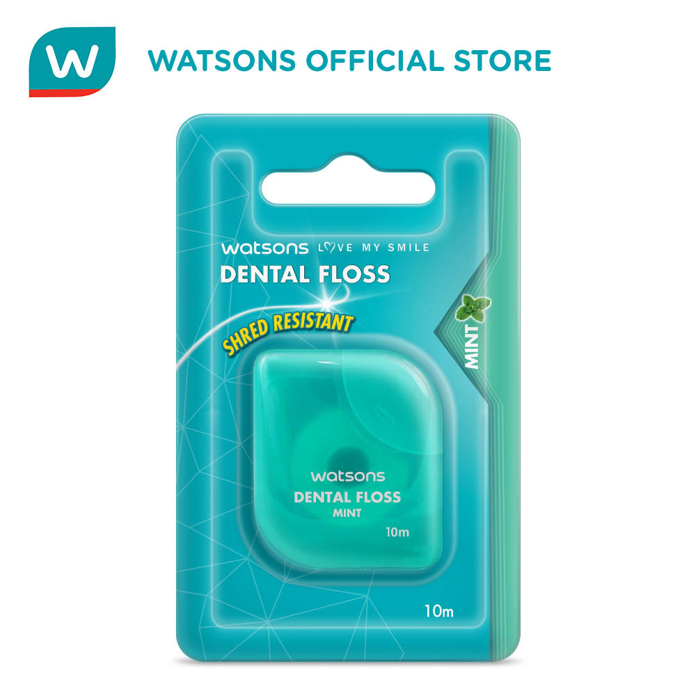 WATSONS Love My Smile Dental Floss - Mint 10m | Lazada PH