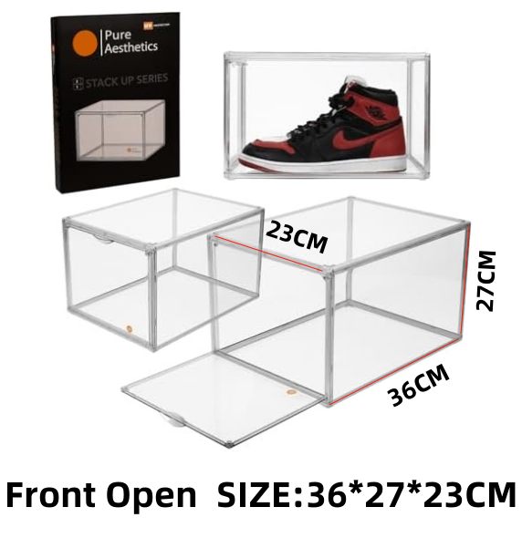 LFKL Acrylic Shoe Box Clear Tranparent Shoe Box Storage | Lazada PH